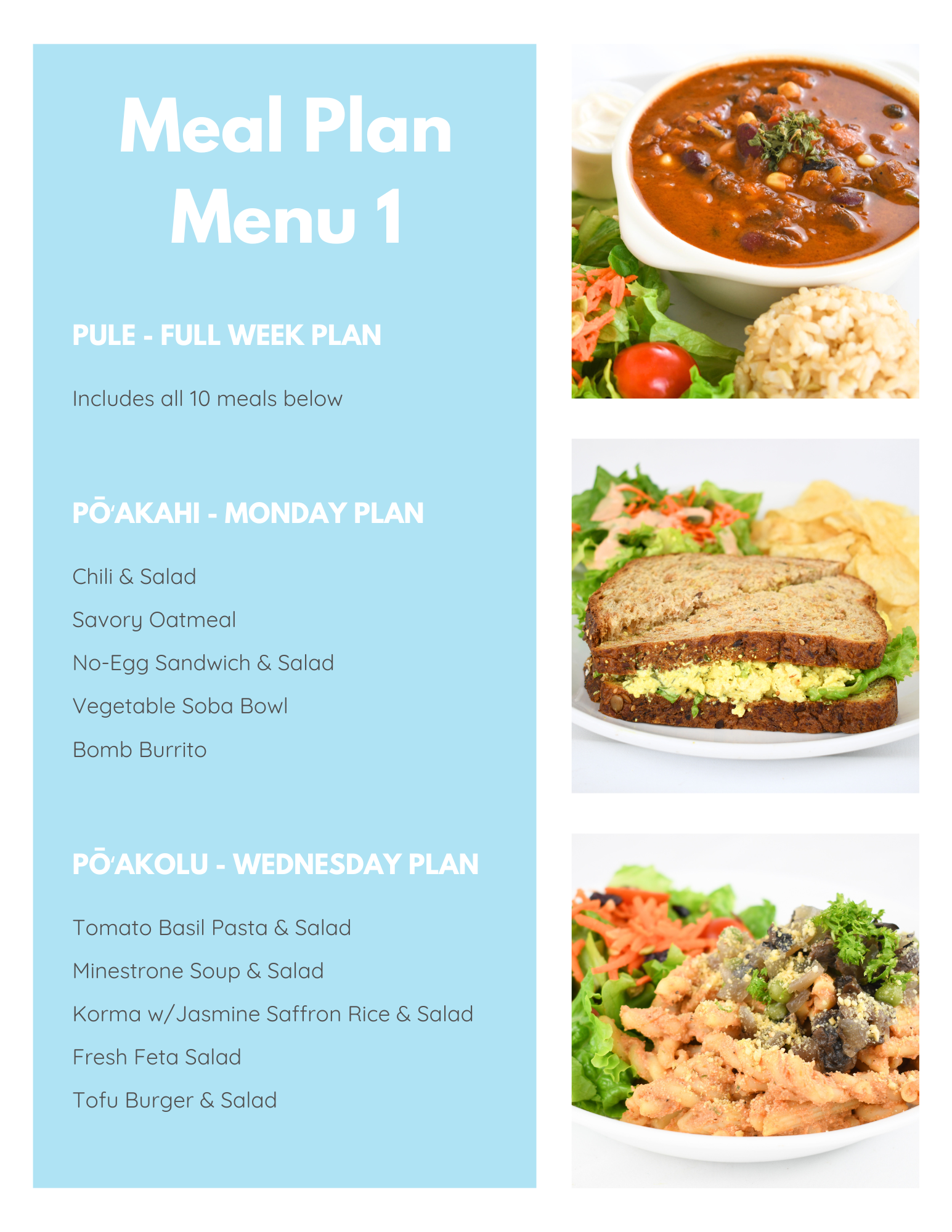 plant-based medically tailored (MTM) meal plan